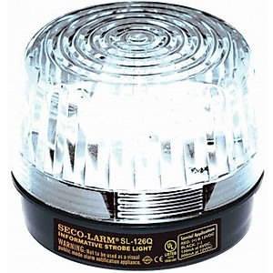 SECO-LARM SL-126Q/C Clear Security Strobe Light