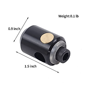 SOPOGER Bow Stabilizer Quick Disconnect Double Joint Archery Shock Absorber Connector Adjustable Bow Rod Stabilizer (Black)