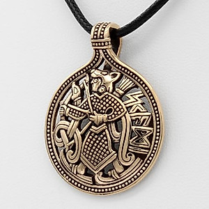Dryad Design Skadi Norse Goddess of Winter Pendant - Bronze Norse Gift Pagan Jewelry
