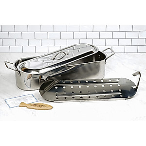 RSVP International Endurance Collection Fish Poaching Set, 18 inch, Stainless Steel