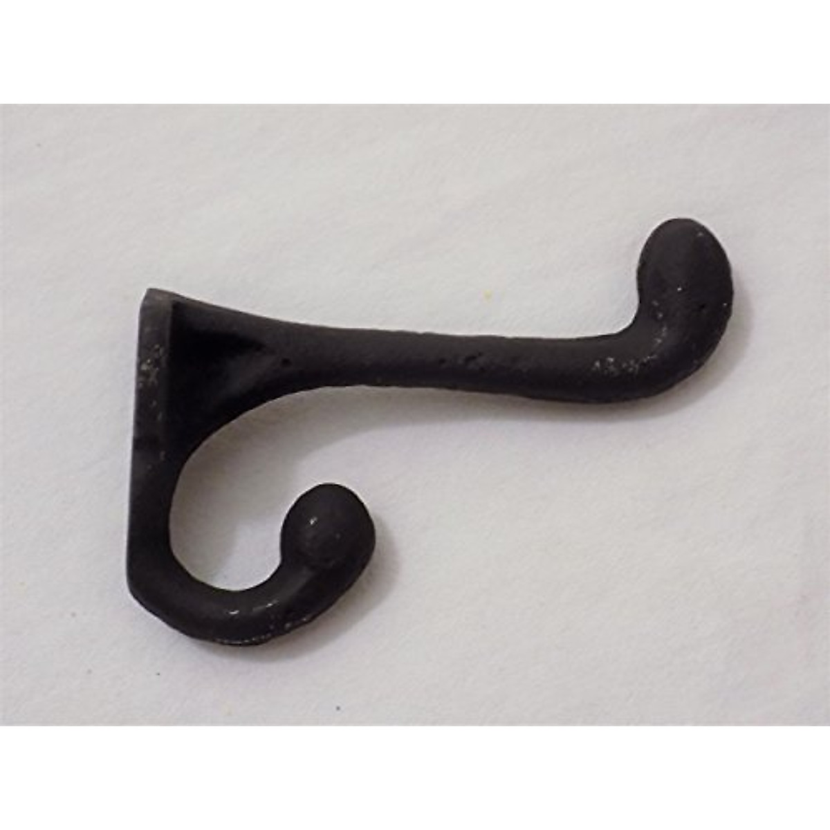 20 Cast Iron Black School Hat Coat Rack Hall Tree Hooks 3 1/4" Length