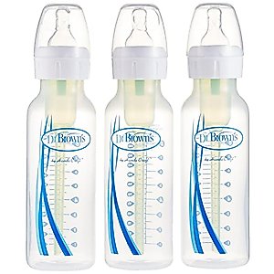 Dr. Brown's Options Narrow, 3 Pack, Clear, 8 Ounce