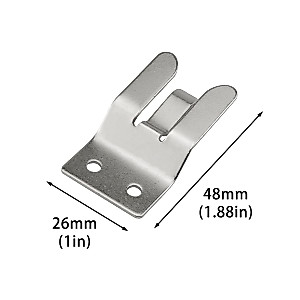 Microphone Holders DGHAOP 4pcs Metal MIC Holder/Clip with Screws for Car Radio MH48 Microphone, FT1907/FT8900/FT7900/FT7800R, etc.