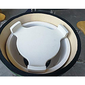 BBQ Future Heat Deflector, Plate Setter, Smoking Stone, Pizza Stone for 18" Large Big Green Egg Grill, 18" Kamado Grill, Chargriller 18" Akorn Kamado