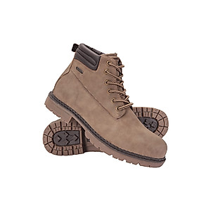 Mountain Warehouse Gorge Mens Casual Thermal Waterproof Outdoor Boots Light Brown 8 M US Men