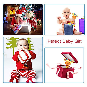 Baby Soft Rattles 0-6 Months, Baby Toys for Infant Developmental, Seneory Hand Grip Toys for Babies 6 to 12 Months, Soft Plush Toy for Newborn Gift