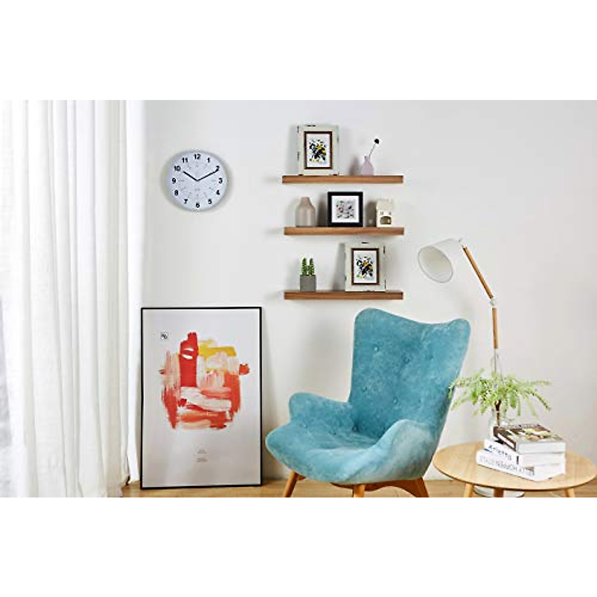 Kiera Grace kieragrace KG Maine Floating Shelves-Golden Oak, 24", Set of 3 Wall Organization