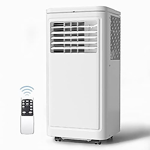 Joy Pebble Portable Air Conditioner 7900 BTU, 3in1 Portable AC with Dehumidifier & Fan, cooling for Room up to 350 sq. ft, ECO Mode, 2 Fan Speeds, 24H Timer, Remote Control