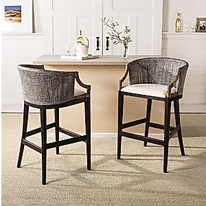 Safavieh Home Collection Brando Brown 28-inch Bar Stool