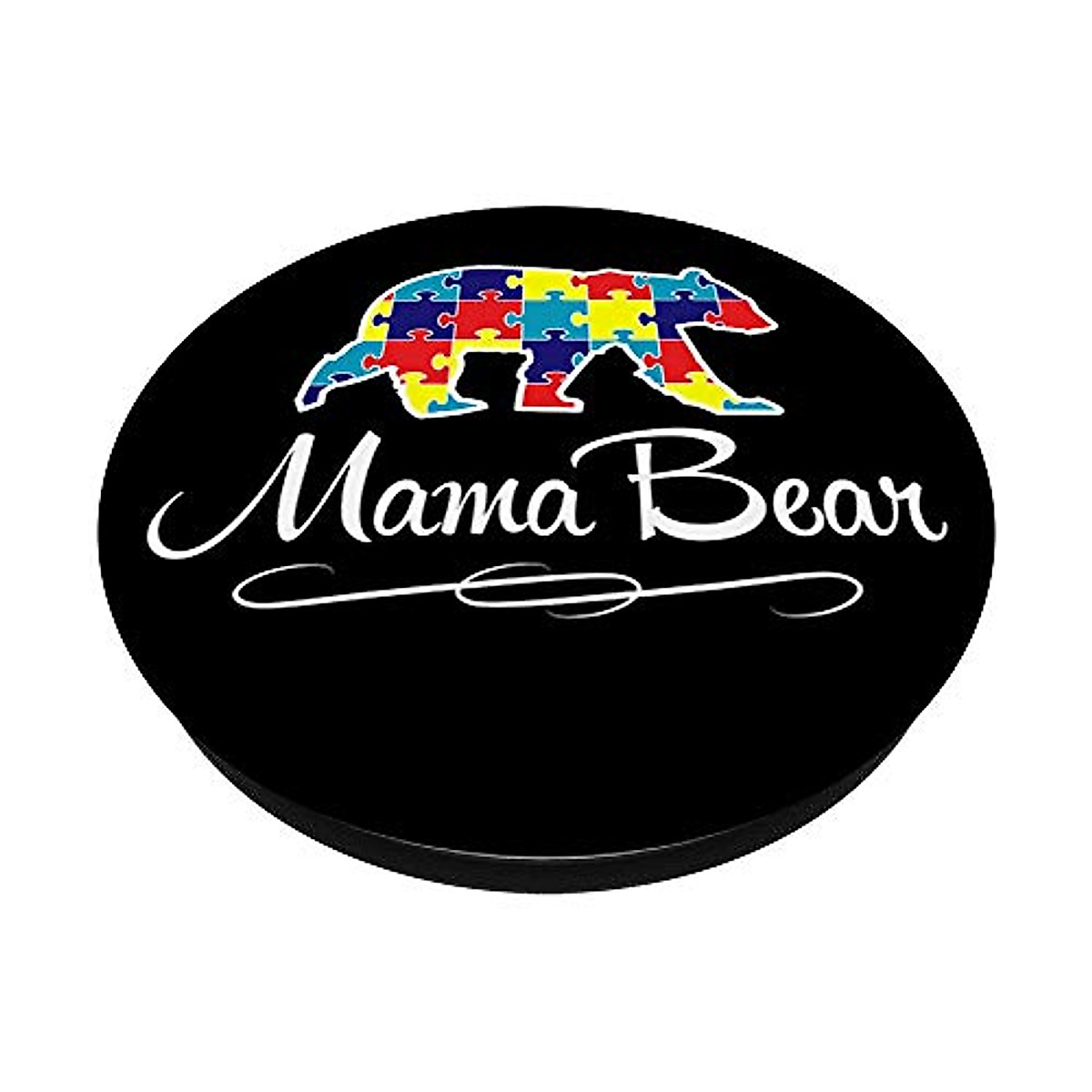 Autism Awareness Puzzle Mama Bear PopSockets PopGrip: Swappable Grip for Phones & Tablets