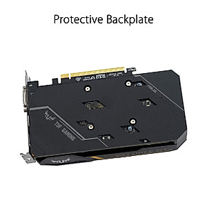 ASUS TUF Gaming NVIDIA GeForce GTX 1650 OC Edition Graphics Card (PCIe 3.0, 4GB GDDR6 Memory, HDMI, DisplayPort, DVI-D, 1x 6-pin Power Connector, IP5X Dust Resistance, Space-Grade Lubricant) (Renewed)