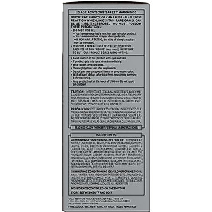 L'Oreal Paris Feria Multi-Faceted Shimmering Permanent Hair Color, 45 French Roast (Deep Bronzed Brown), Pack of 1, Hair Dye