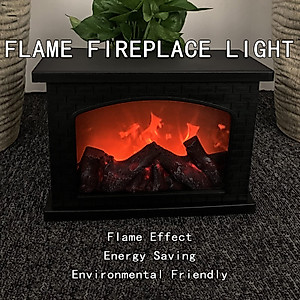 HRTX Waterproof Flame ​Led Camping Lantern, Home Christmas Lights, Metal Flickering Flame for Patio Garden Table Yard Halloween Christmas