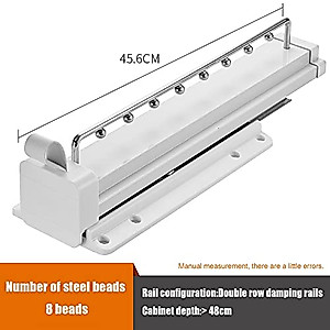 SYTH Extendable Closet Pull Out Rod，Heavy Duty Retractable Pull Out Clothes Hanger Rail Closet Valet Rod Rail Sliding Wardrobe Closet Organizer Rod,Extendable Closet Rod,5 Pcs Pants Rack