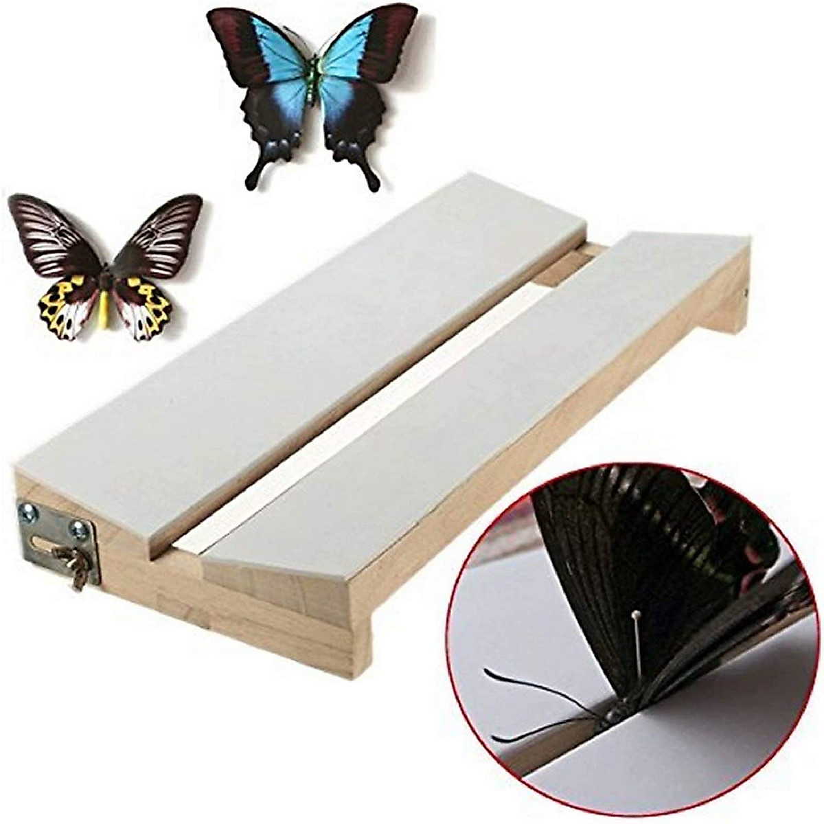Insect Butterfly Spreading Board Solid Wood Adjustable Mounting Spreading Board