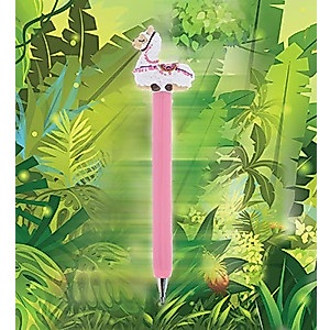 Planet Pens Pink Llama Novelty Pen - Fun & Unique Kids & Adults Ballpoint Pen, Wildlife Farm Animal Writing Pen Instrument For School & Office Desk Decor