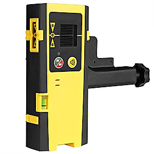 Firecore FD20 Laser Detector for Laser Level, Digital Laser Receiver Used with Pulsing Line Lasers Up to 165ft, Three-Sided LED Displays to Detect Green Laser Beams, Rod Clamp Included