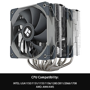 Thermalright Peerless Assassin 120 CPU Air Cooler, 6 Heatpipes,Dual 120mm TL-C12 PWM Fans, Aluminium Heatsink Cover, AGHP Technology, for AMD AM4 AM5/Intel 1700/1150/1151/1200/2011/1851