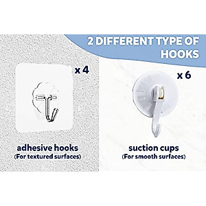 Comfylife 2 x Mesh Bath Toy Organizer + 6 Ultra Strong Hooks + 36 Bath Letters & Numbers – Eco-Safe, Fun, Educational Foam Baby Bath Letters and Perfect Toy Storage Net for Baby Bath Toys & More