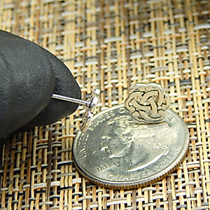 ICYROSE 925 Sterling Silver Infinity Celtic Knot Stud Earrings (Nickel Free) (Celtic 10mm)