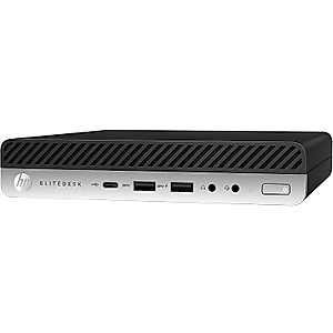 HP EliteDesk 800G3 Micro Desktop Computer PC, Intel Quad Core i5, 16GB RAM, 1 TB SSD, Windows 10 Pro, Periphio Wireless Keyboard & Mouse, WiFi (Renewed)