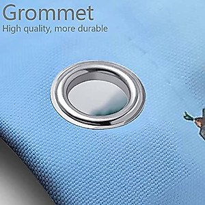 Duck Paintings 4PCS/Set Shower Curtain Retro Autumn Lake Reed Hunting Flying Mallard Art Bathroom Decor Set with Non-Slip Rugs Toilet Lid Cover and Bath Mat 70.8×70.8