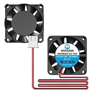 WINSINN Mini 25mm Fan 5V Hydraulic Bearing Brushless 2507 25x7mm - High Speed (Pack of 4Pcs)