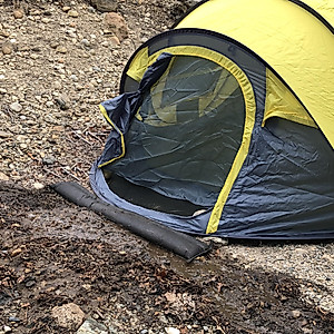 Quick Dam QD65-2 5' Barrier Water Flood Dam Bags, 2 Pack, Black