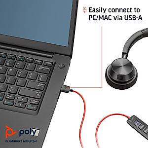 Plantronics - Blackwire 3320 - Wired, Dual-Ear (Stereo) Headset with Boom Mic - USB-A to Connect to Your PC, Mac or Cell Phone - Works with Teams (Certified), Zoom & More