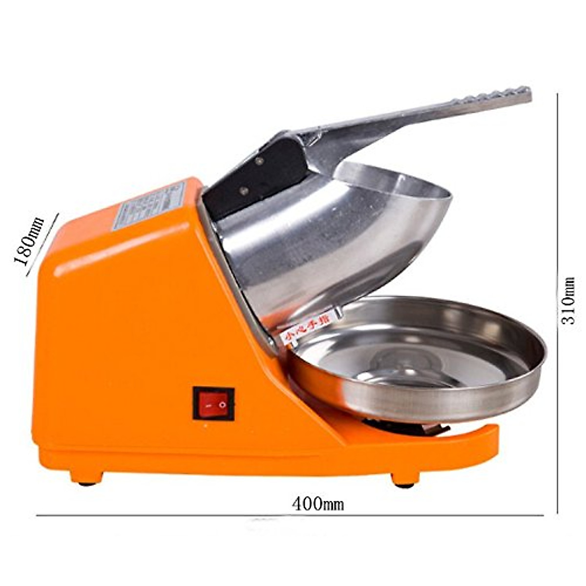 300W 220V Stainless Steel Household & Commercial Electric Ice Shaver Crusher Snow Cone Maker Machine