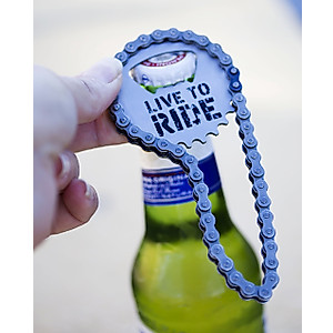 Boxer Gifts Bike Chain Bottle Opener | Silver Stainless Steel | Perfect Bike Gift For Cyclists On Their Birthday, Christmas Or Father's Day, One