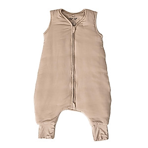 Nyte Nyte Baby - 1.-TOG Beige, 6 to 12 Months, Sleeveless Sleep Sack, Soft Baby & Toddler Sleeping Sack, Breathable Sleep Sack with Adjustable Feet Cuffs & Anti-Slip Grip