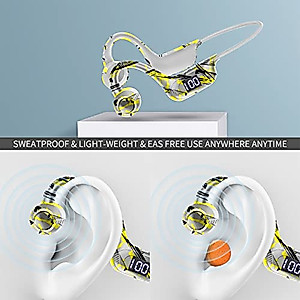 300mAh Conduction Headset Wireless Bluetooth Headset Sports Running Power LED Power Digital Display