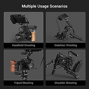 SmallRig GH6 Camera Cage for Panasonic LUMIX GH6, Streamlined Structure Camera Rig, Built-in NATO Rail & Cold Shoe Mount 3440