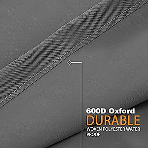 Vailge Patio Chair Covers, Lounge Deep Seat Cover, Heavy Duty and Waterproof Outdoor Lawn Patio Furniture Covers (4 Pack - Large, Grey)