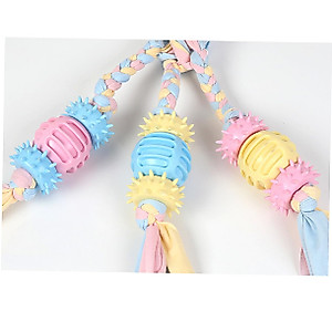 FOMIYES 1pc Pet Playing Toy Female Dog Toy Pet Dental Cleaning Cotton Rope Pet Toy Dog+Toy Pet Educational Dog Bite Toy Pet Door Handle Cat Toy Toys Pet Chew Toy The Dog Cloth