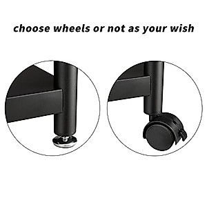 ALIMORDEN 27.5 Inch 5 Tire Storage Shelf Metal Wire Shelving Rcak Black Utility Rack Standing Corner Storage Cabinet