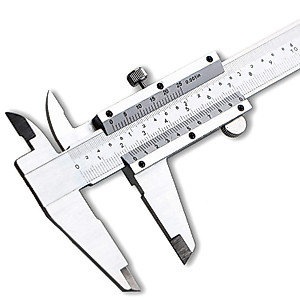 Spurtar Vernier Caliper Measuring Tool 6" Stainless Steel, 0-6Inch/0-150mm Manual Non Digital Calipers, 0.001"/0.02mm High Precision Durable Micrometer