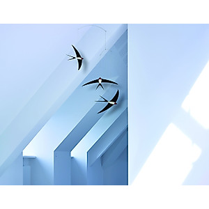 3 Swallow Hanging Mobile - 20 Inches - High Quality - Handmade in Denmark by Flensted