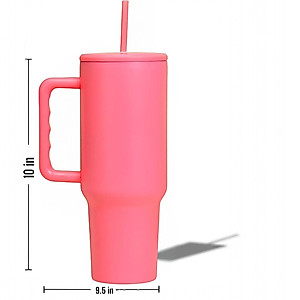 Kiki New York Tumbler with lid (Coral Pink)