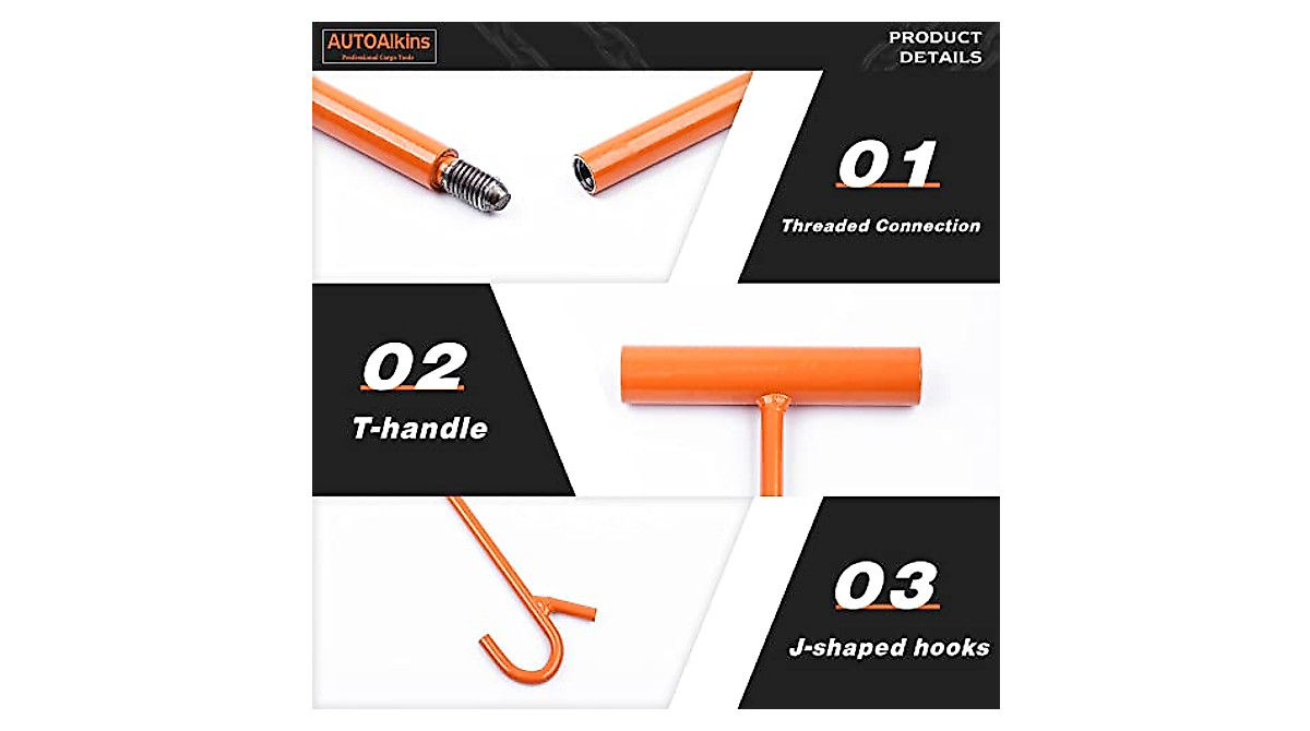 AUTOAlkins 5th Wheel Pin Puller – Solid Steel, 2 Pack