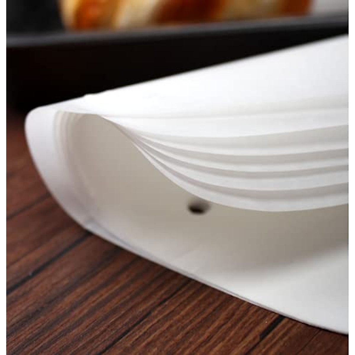 NARFIRE 100Pcs Air Fryer Paper Kitchen White Square Food Cake Paper Mat Pad