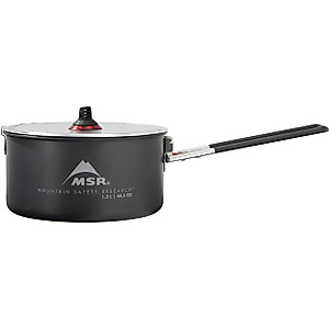 MSR 1.3 Liter Nonstick Ceramic Coated Solo Camping Cook Pot Black