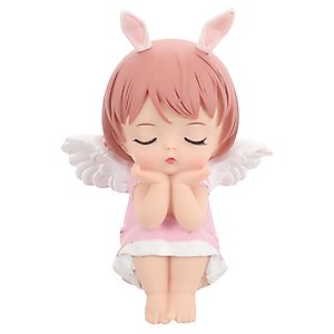 KESYOO Baby Doll Birthday Cupcake Topper Angels Figurine Doll Figures Miniature Resin Statue Ornament Car Ornaments Anniversary Bride Shower Party Decorations Birthday Wedding