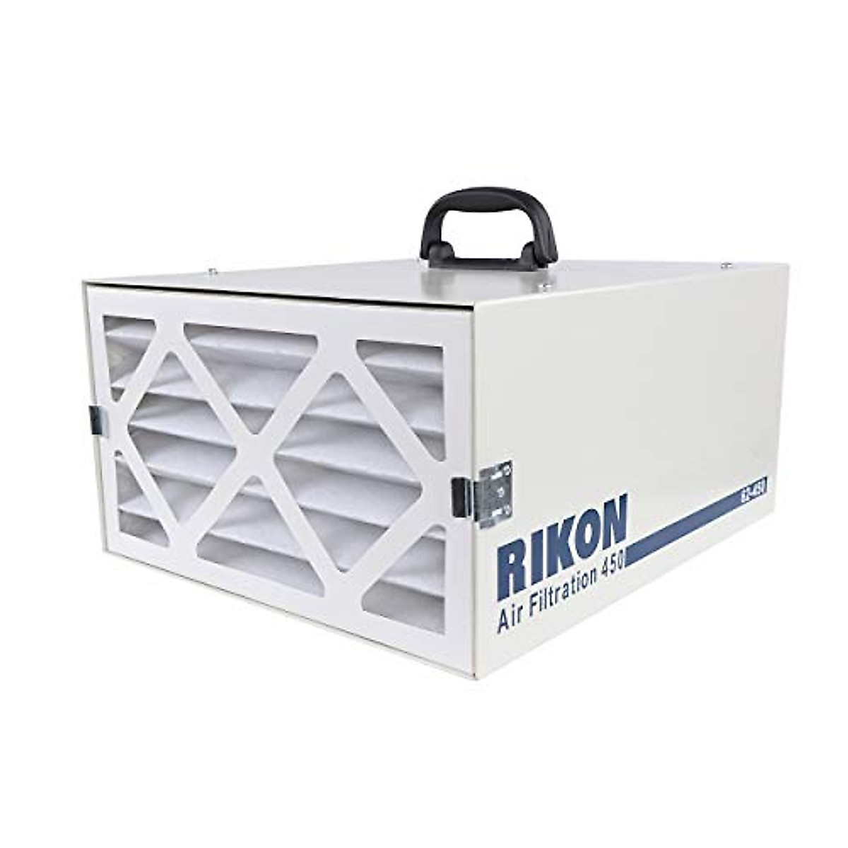 RIKON 62-450 3-Speed Remote-Controlled Air Filtration System (250/350/450 CFM) for large rooms up to 400 Square Feet - Circulates and Cleans Air 8 Times Per Hour!