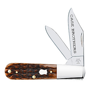 Case XX Knives Barlow 79413 Brothers Jig Brown Bone Stainless Steel Pocket Knife