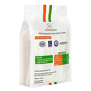 MON2SUN Dog Rawhide Rolls Twist Sticks Dog Chew Treats Natural Flavor 6-6.5 Inch 40 Count for Puppy and Small Dogs