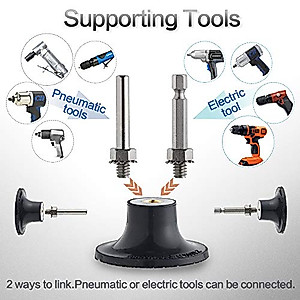NYXCL 2" Disc Pad Holder,Working with Air or Electric Sanders, 1/4 Shank Suitable for Quick Change Sanding Discs
