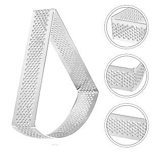 3 Pcs French Tart Ring Mold Bread Mold Muffin Molds French Bread Pizza Donut Pans Pastry Tart Rings Perforated Pastry Rings Durable Cake Cups Cookies Cutter Porous Biscuit Collar