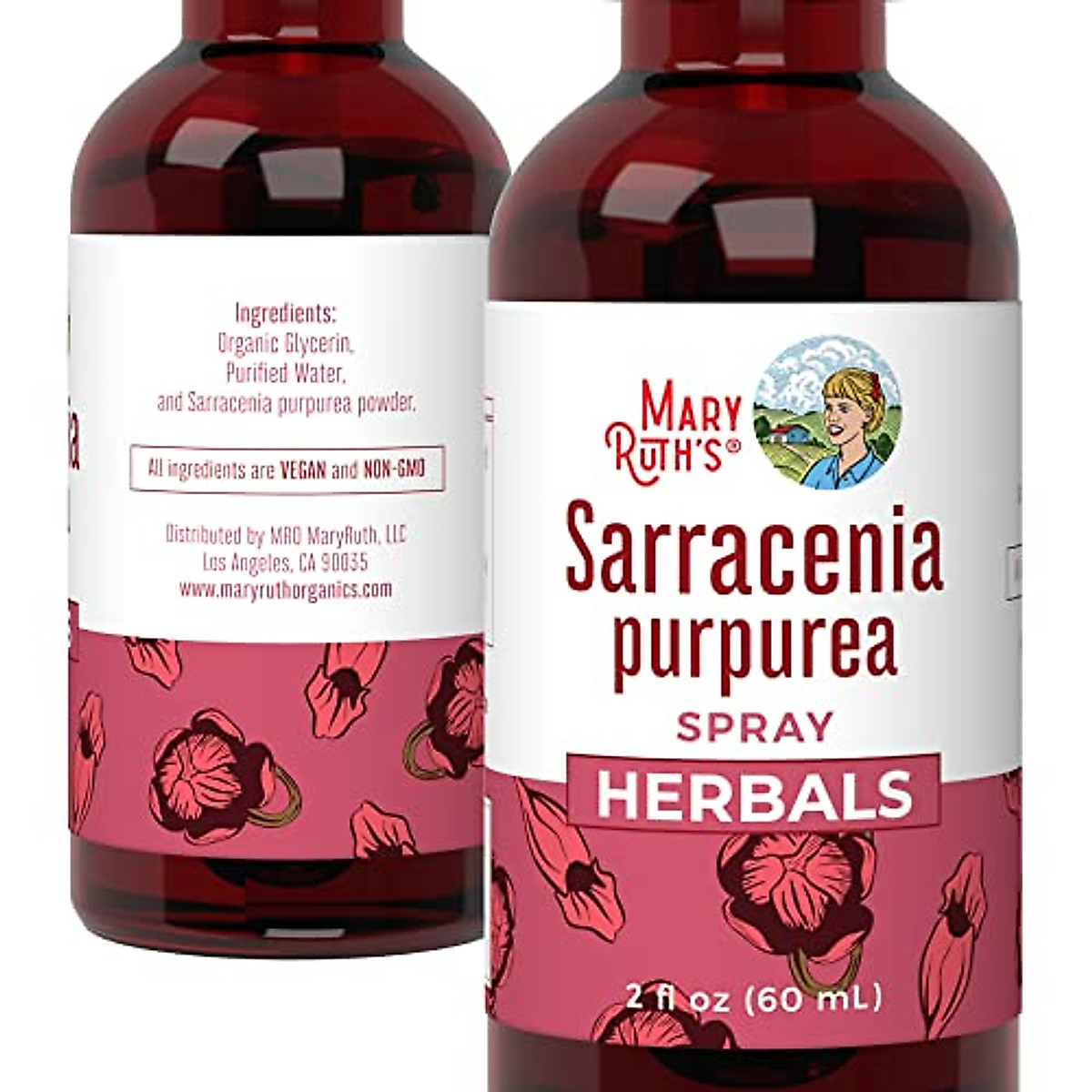 MaryRuth Organics Sarracenia Purpurea Liquid | Sarracenia Purpurea Topical Herbal Liquid | Purple Pitcher Plant | Vegan | Non-GMO | Gluten Free | 2 Fl Oz